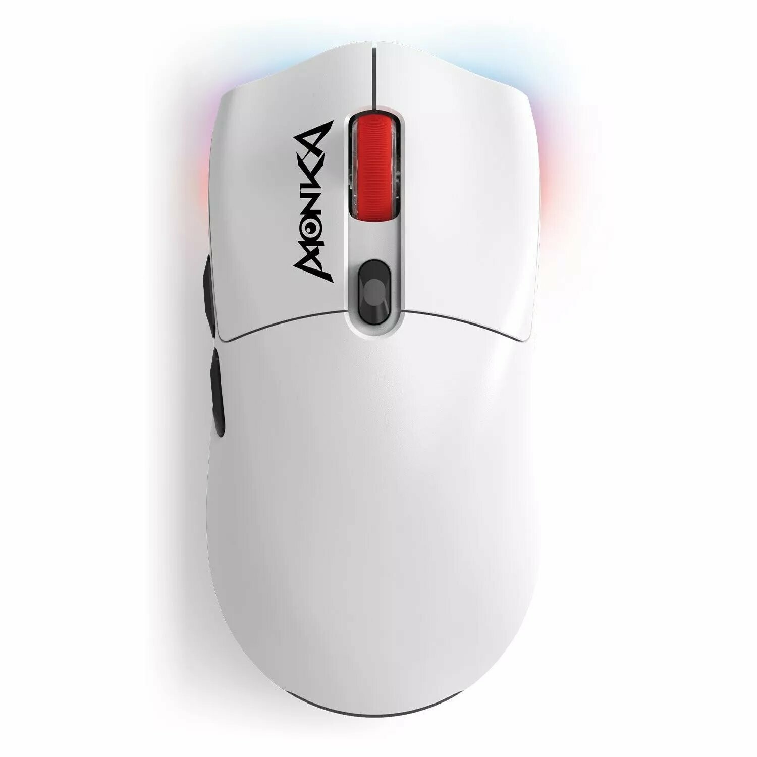 Мышь беспроводная MONKA Guru, USB/2.4 ГГц/Bluetooth, 26 000 dpi, 300 мАч, RGB-подсветка, белый (G995W)