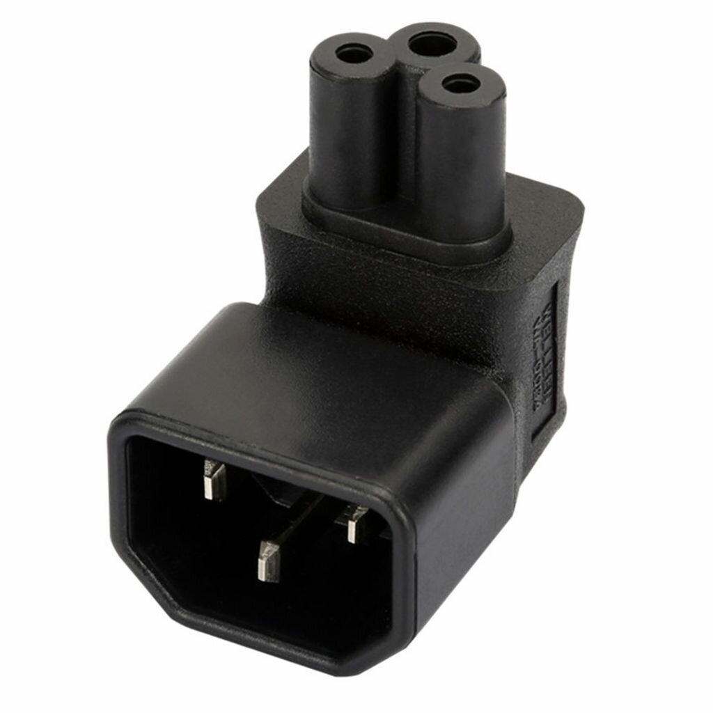 IEC320-C14 Мужской вилки к IEC320-C5/C7/NEMA 5-15R Женский адаптер мощности.