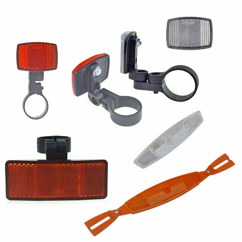 Комплект катафотов светоотражателей для велосипеда, 2шт. ( передний + задний ) / Отражатель / Фликеры