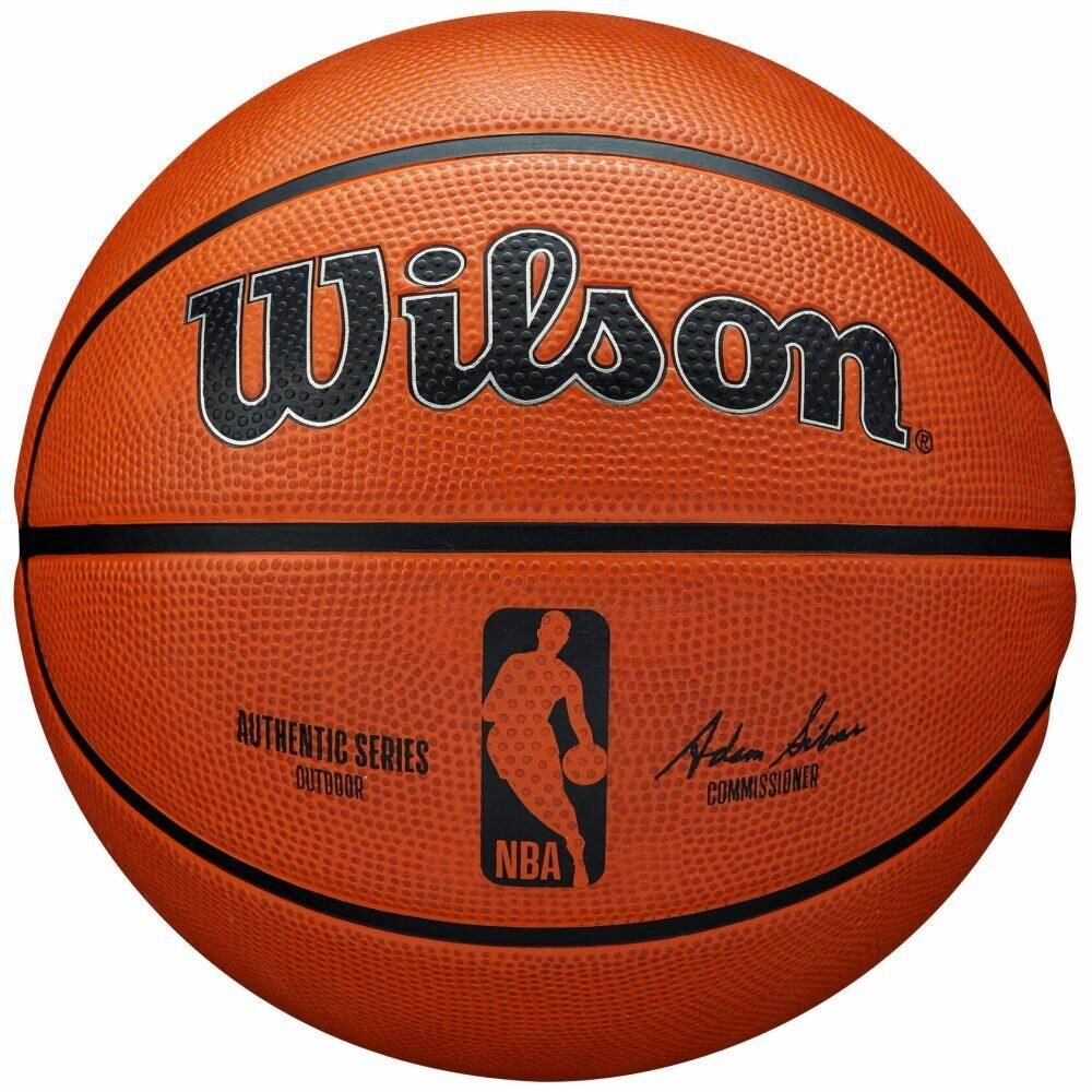 Воздушный шар NBA Authentic Series Outdoor, Decathlon, Цвет: Оранжевый / Оранжевый / Черный, Размер: 7