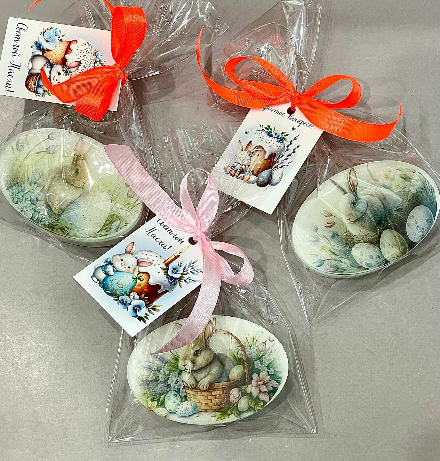 Мыло с картинкой «Пасхальное» 1шт. ручной работы Eco Spa/ сувенирное твердое мыло/ мыло открытка