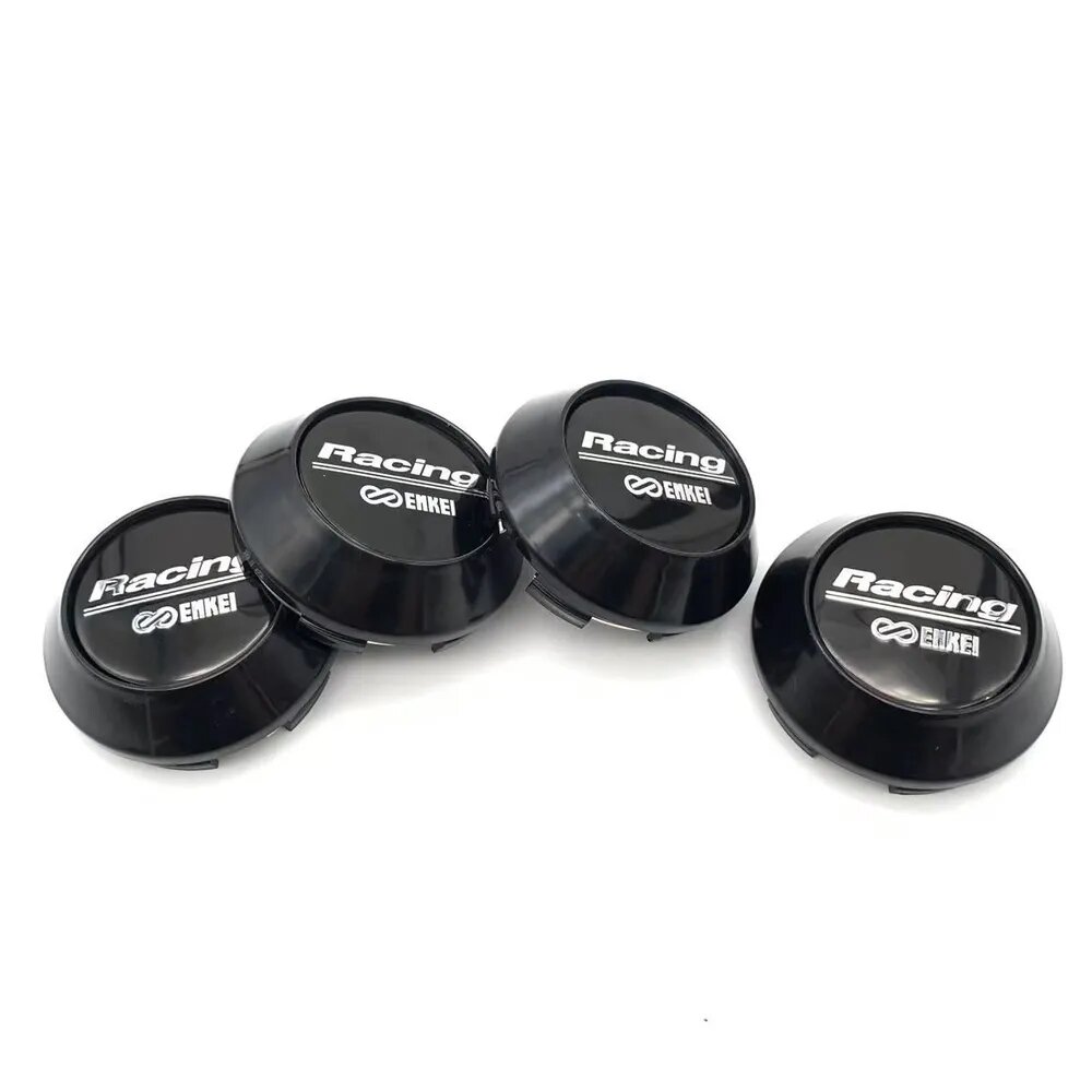 Комплект колпаков ступицы колеса Enkei Racing, 4 шт, для защиты от пыли и шлифования, черный цвет
