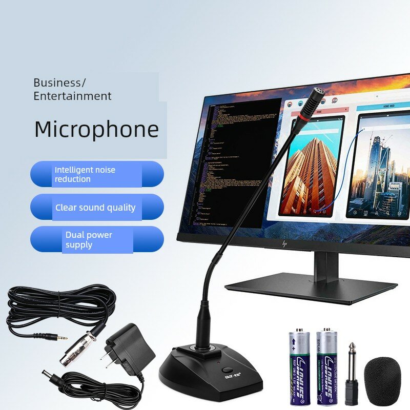 Микрофон H2 с разъемом 3.5 мм и двойным питанием для ПК, игр и стриминга — проводное подключение
