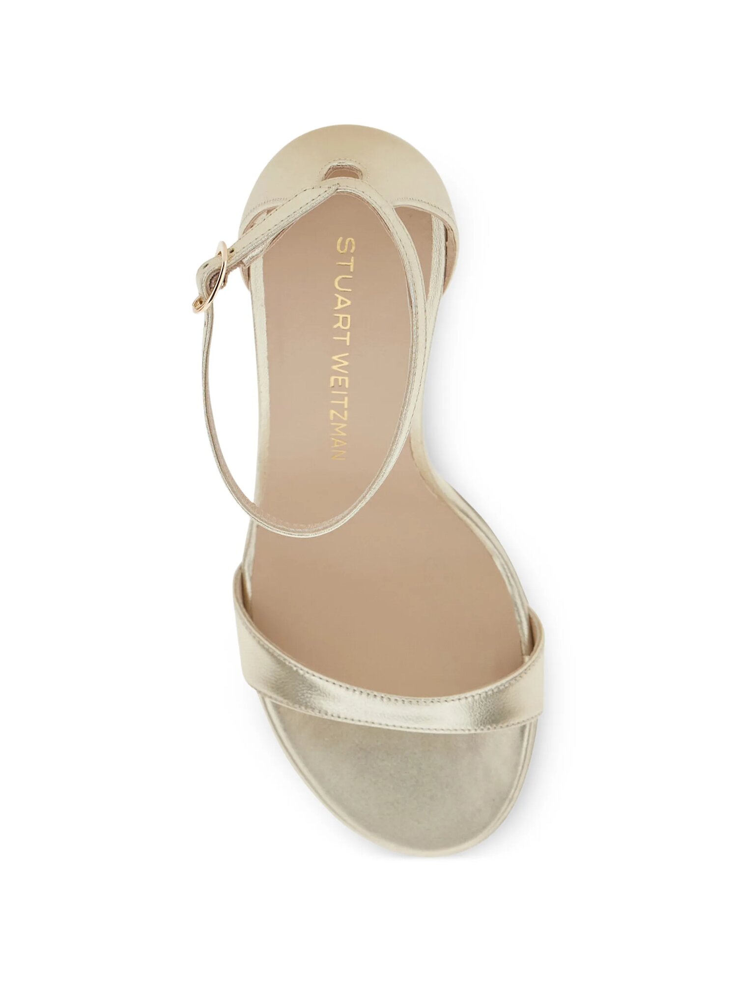 Босоножки Stuart Weitzman Nudist, размер 37.5, золотистый — фото 1