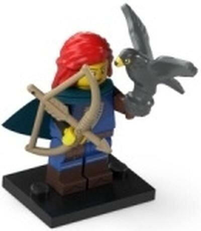 Минифигурка Lego col24-5 Falconer, Series 24 (Complete Set with Stand and Accessories)