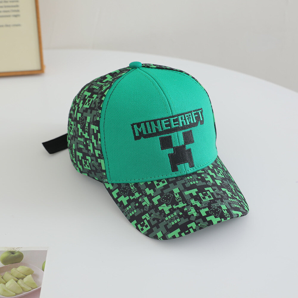 Городских образов JYL Кепка Детская Minecraft Крипер Плоский Козырьек Хлопок