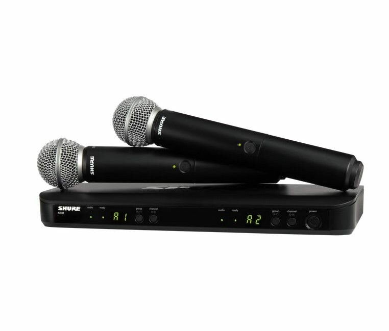 BLX288E/SM58-M17 Беспроводная микрофонная система, 2 ручных передатчика, 662-686 МГц, Shure