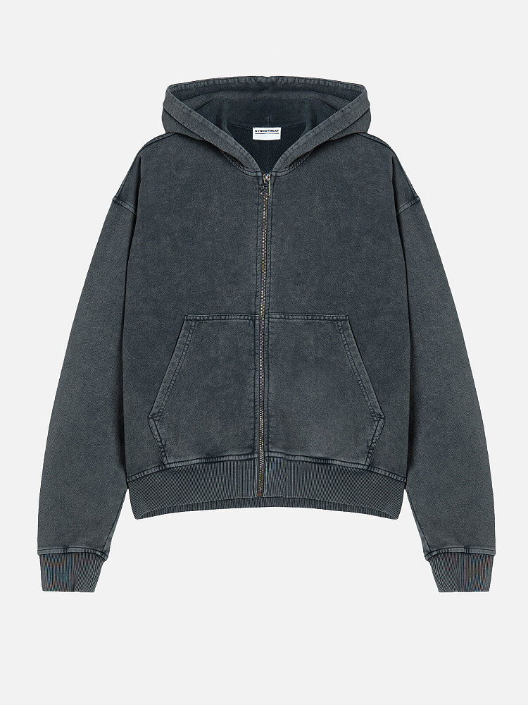 Толстовка Washed Full Zip French Terry Hoodie