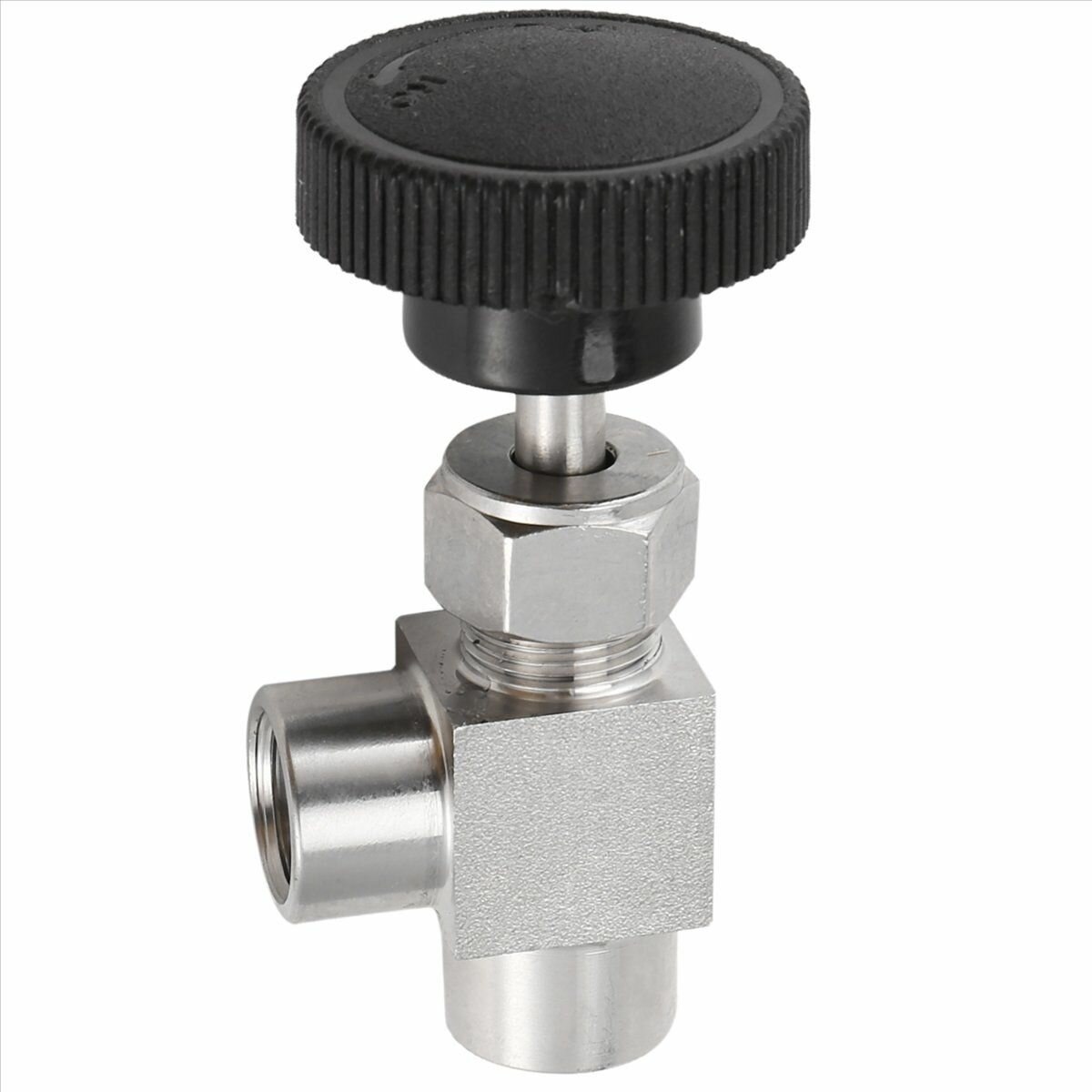 Игольчатый клапан Регулируемый игольчатый клапан 1/4 дюйма с прямоугольной внутренней резьбой SS304 для воды, газойля
