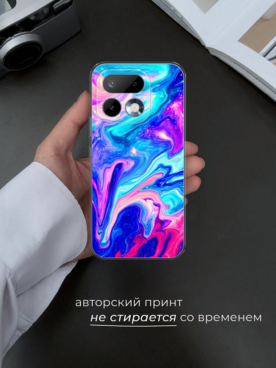 Чехол на Realme 16 Pro / Реалме 16 Про с принтом Потеки краски — фото 1