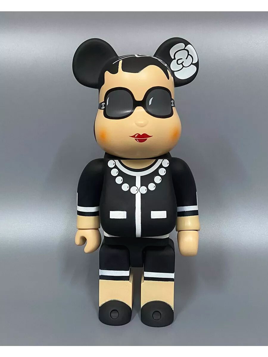 Bearbrick, статуэтка/фигурка, для интерьера, Шанель, пластик, 28 см