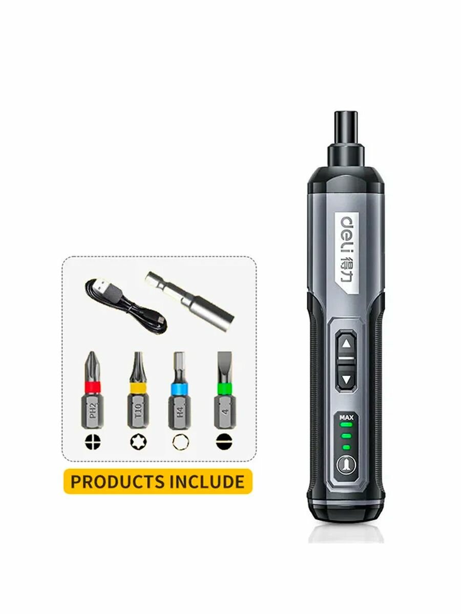 Электрическая аккумуляторная отвертка DELI DL-DP04-1B2