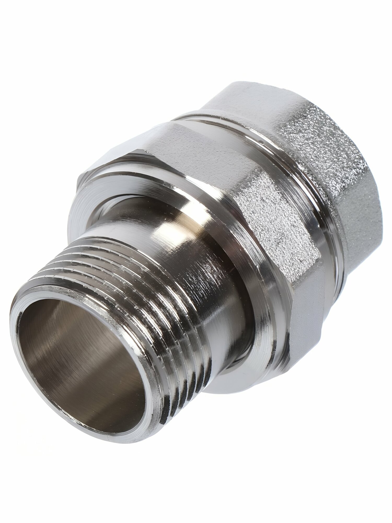 Американка STI 3/4 дюйма прямая никелированная латунь г-ш. Надежный резьбовой фитинг для инженерной сантехники