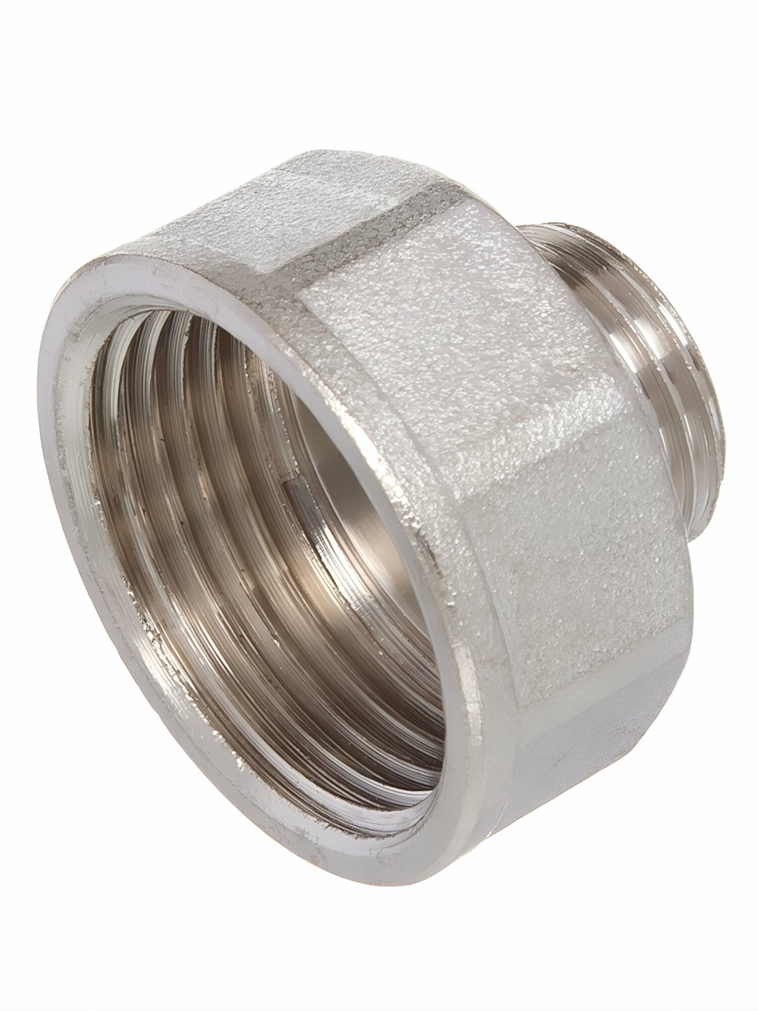 Переходник РосТурПласт 1" 1/4х2" ш-г никелированный