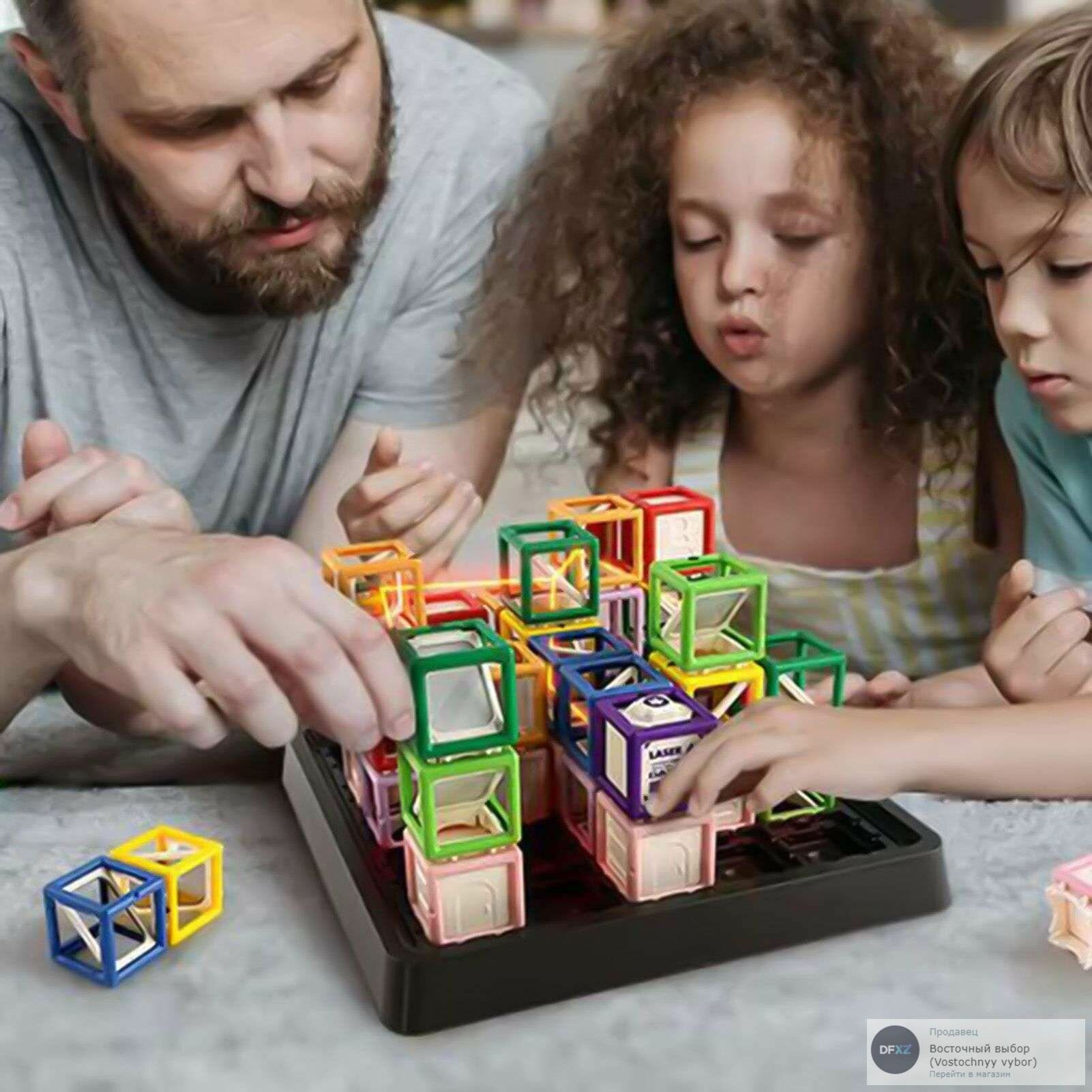 Логическая игрушка лазерный лабиринт 37 предметов, 60+ уровней сложности, головоломка для детей 8-14 лет и взрослых