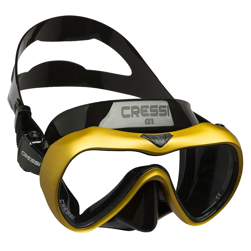 Маска Cressi A1 Black Yellow Clear