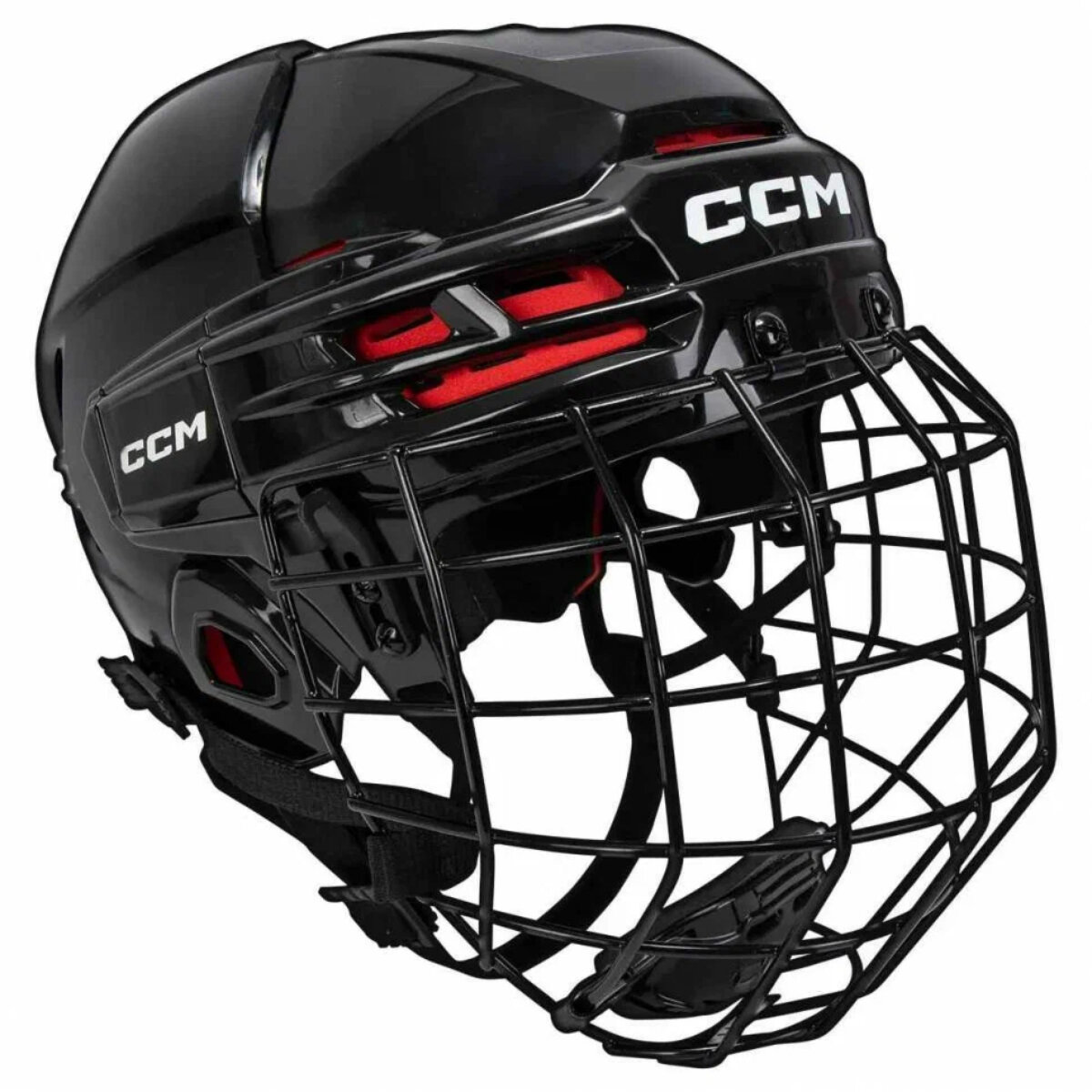 Шлем хоккейный полевого игрока с маской CCM Tacks 70 Combo SR black (S (52.5-57 см))