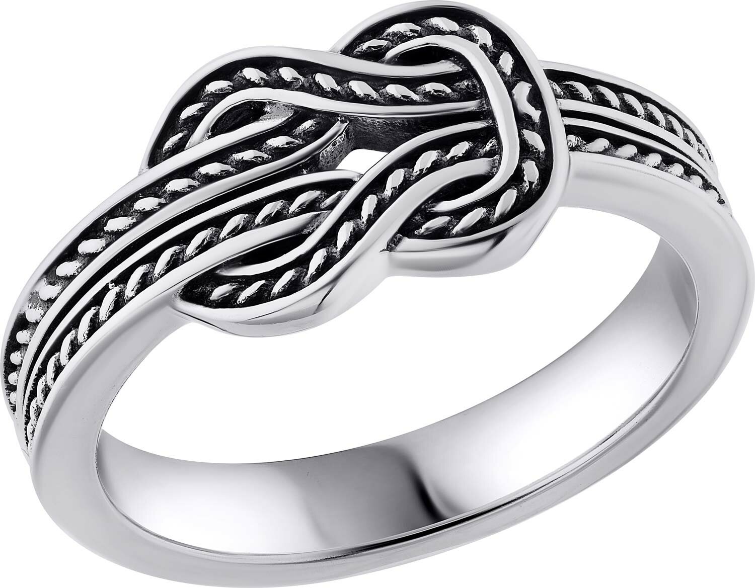 Кольцо, серебро, 925 проба, чернение