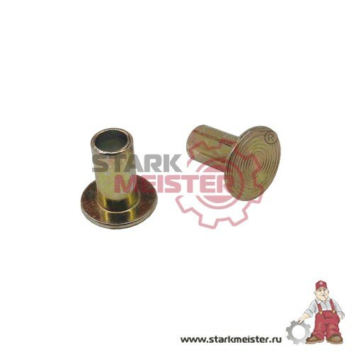 Заклепка 8х15mm DIN7338B оцинкованная сталь, полутр