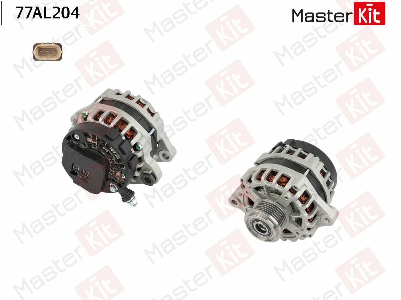Генератор Haval H2H6JolionM6 14- 12V120A MasterKit 77AL204