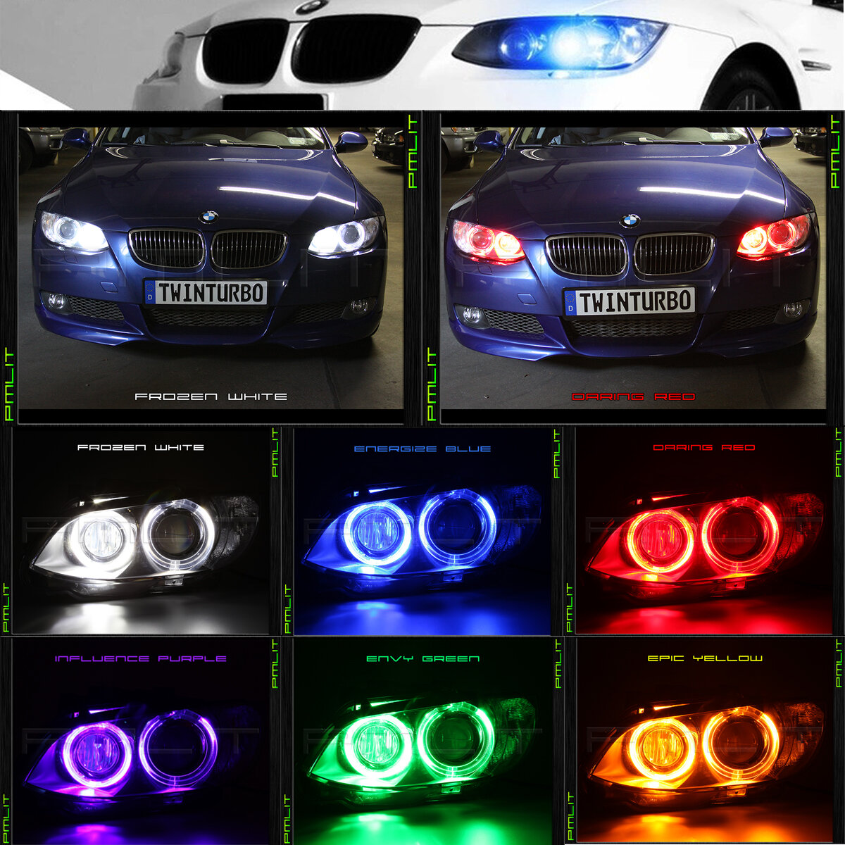 Светодиодные дневные ходовые огни BMW H8 серии для 3/5/7 серии X1/X3/X5/X6 Z4 M3/M5 - Красные пары