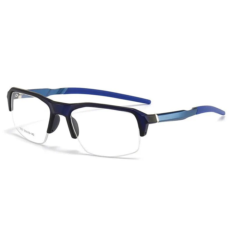 Мужские полуоправные очки C10Matte blue, синие, Original Lenses