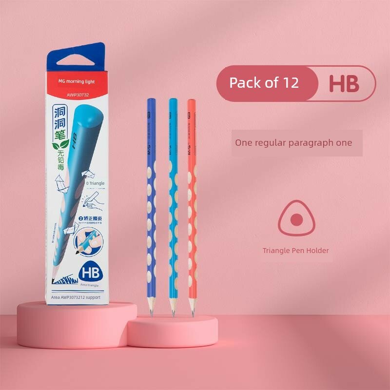 Карандаш HB 12 шт. в цветном стержне для школьников и детей