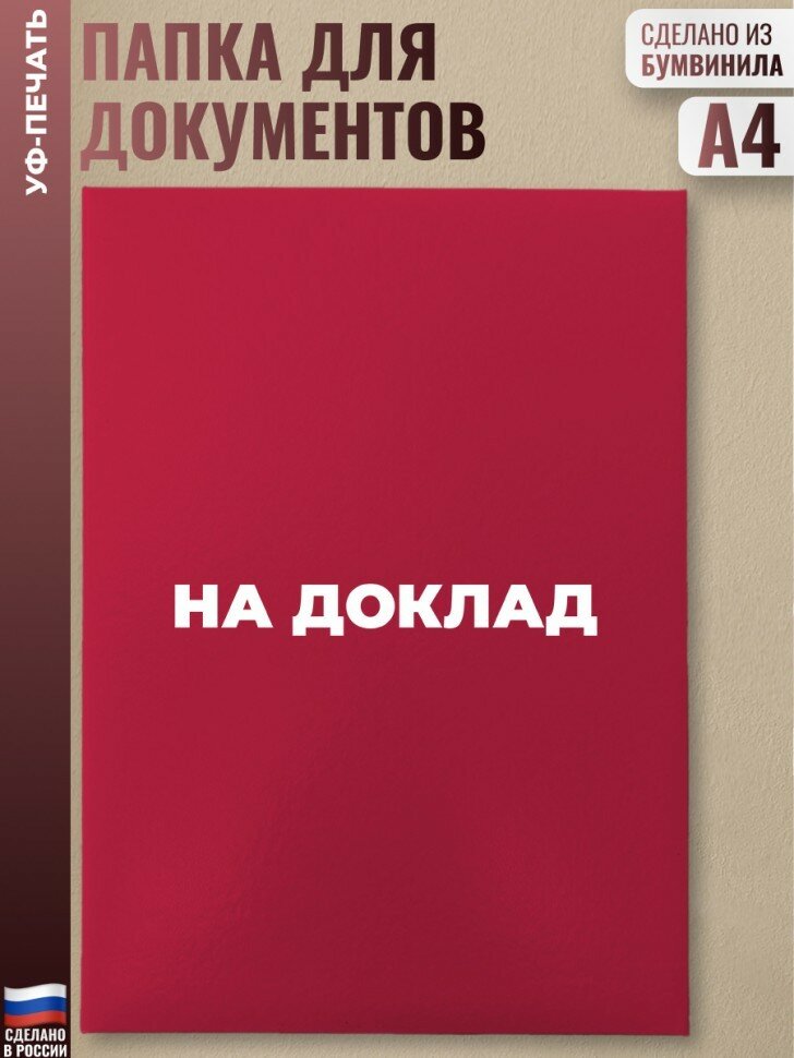 Красная папка "На доклад"