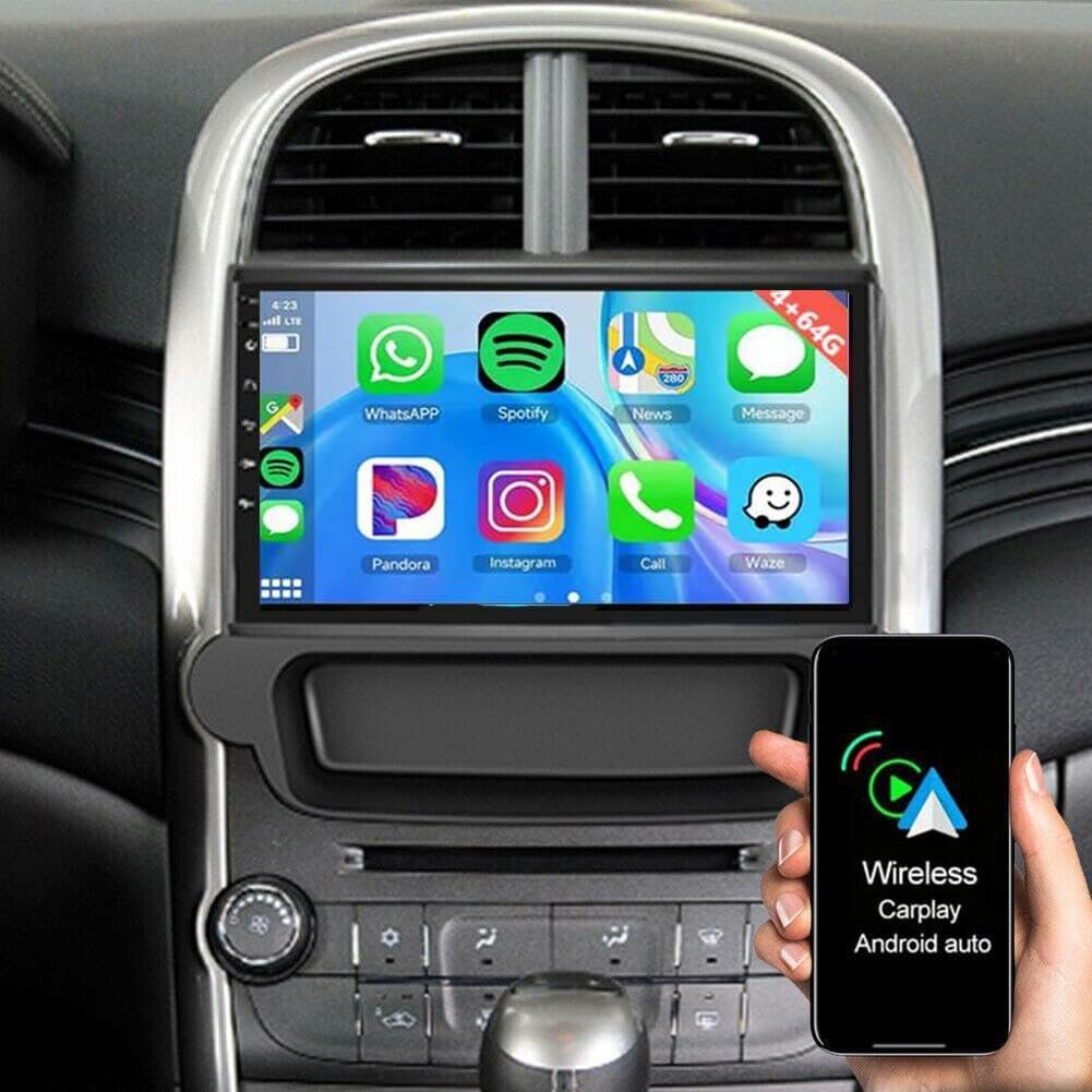 Автомобильная стереосистема Android 15 для Chevy Malibu 2011-2015, 4+64G для CarPlay, беспроводная связь Android Auto,