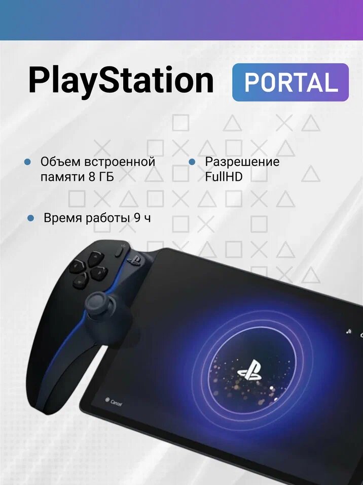 Игровая портативная консоль Sony PlayStation Portal Remote Player для PS5, Midnight Black (Черный)