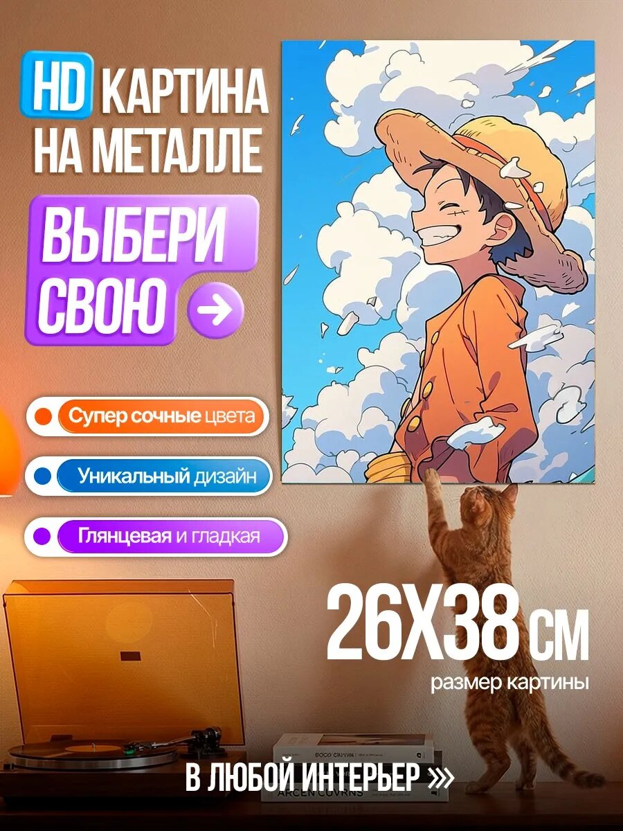 Картина на HD металле Монки Д. Луффи