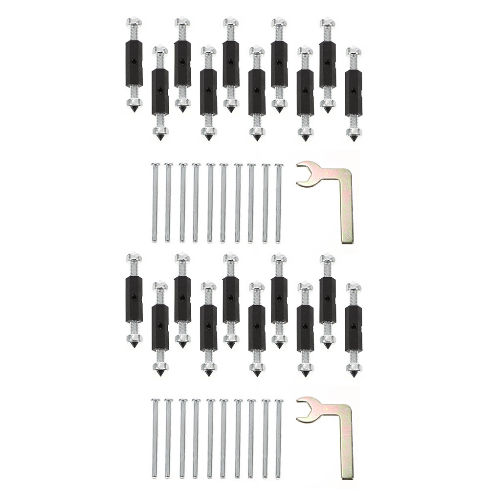 Комплект черных нейлоновых крепежей для ремонта монтажных коробок 86 типа для электрических розеток