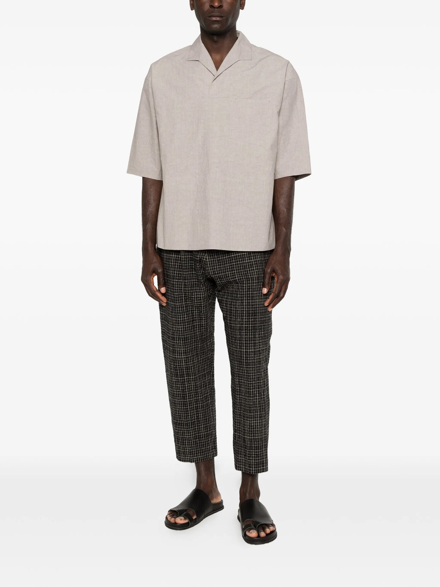 Брюки Individual Sentiments Plaid drawstring-fastening trousers, размер 2 — фото 1