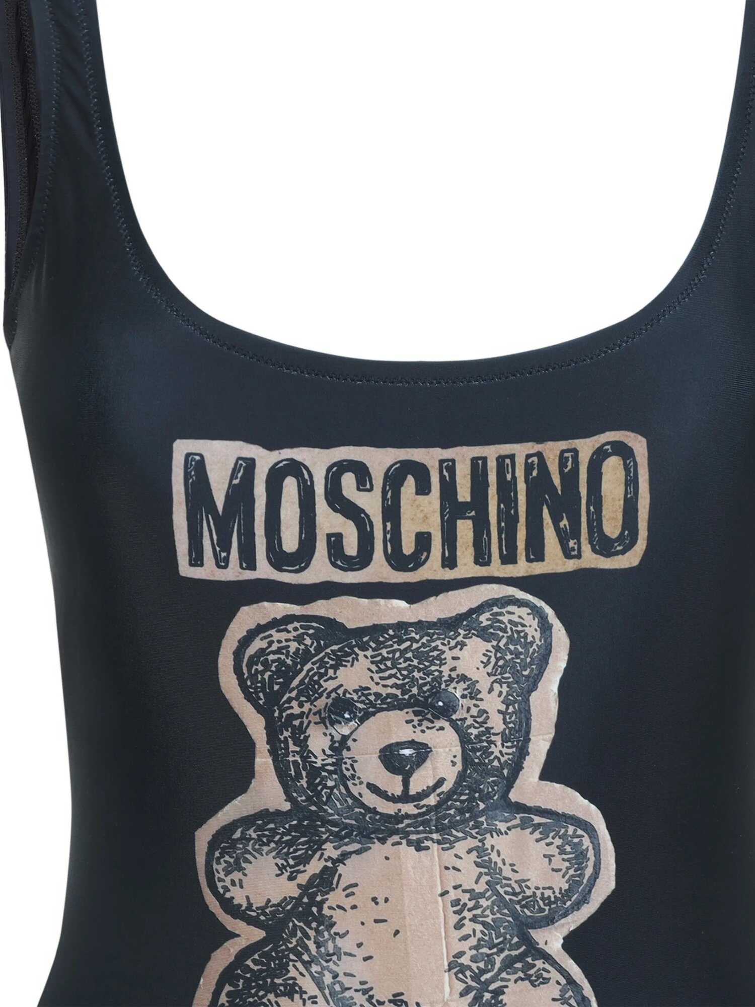 Купальник MOSCHINO Bear-print swimsuit, размер 40 — фото 1