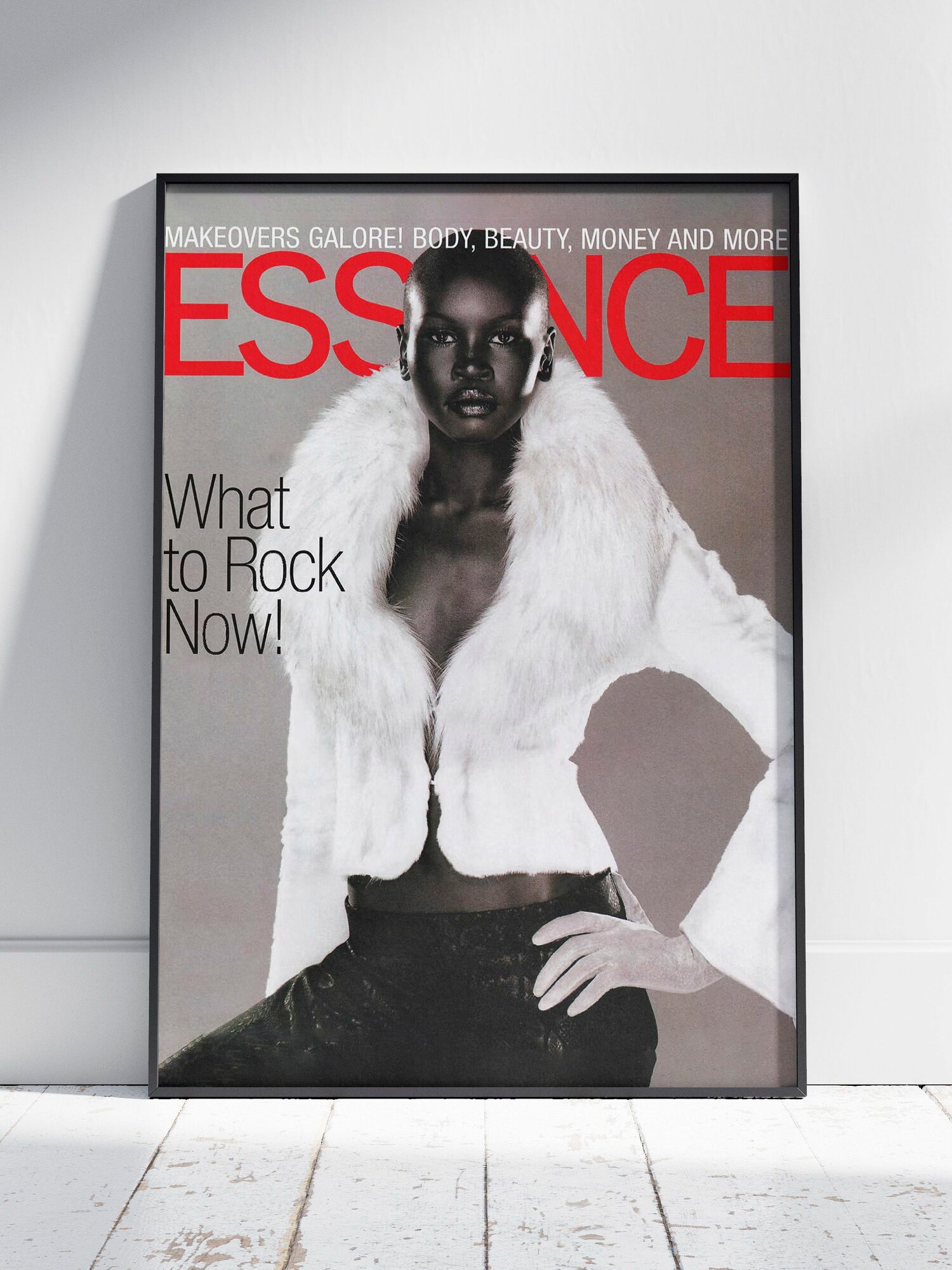 Плакат на стену для интерьера Алек Век (Alek Wek 1) - Постер по модели, бренду и моде формата A4 (21x30 см)