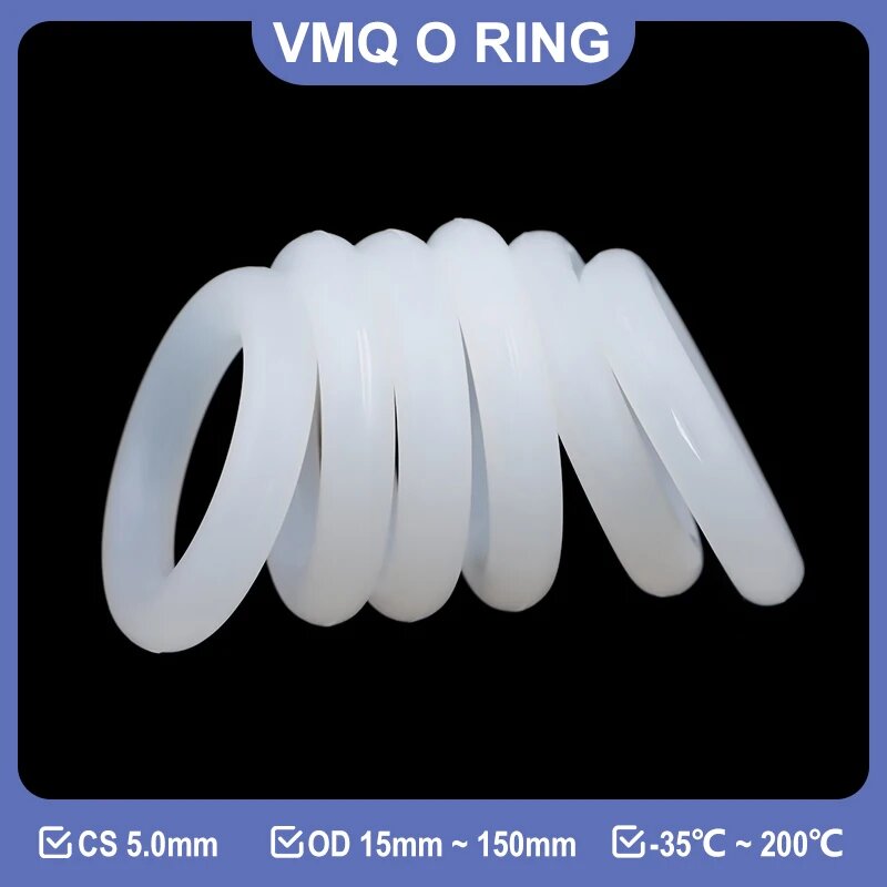 Силиконовые уплотнительные кольца VMQ, OD 19mm, ID 9mm, цвет 5