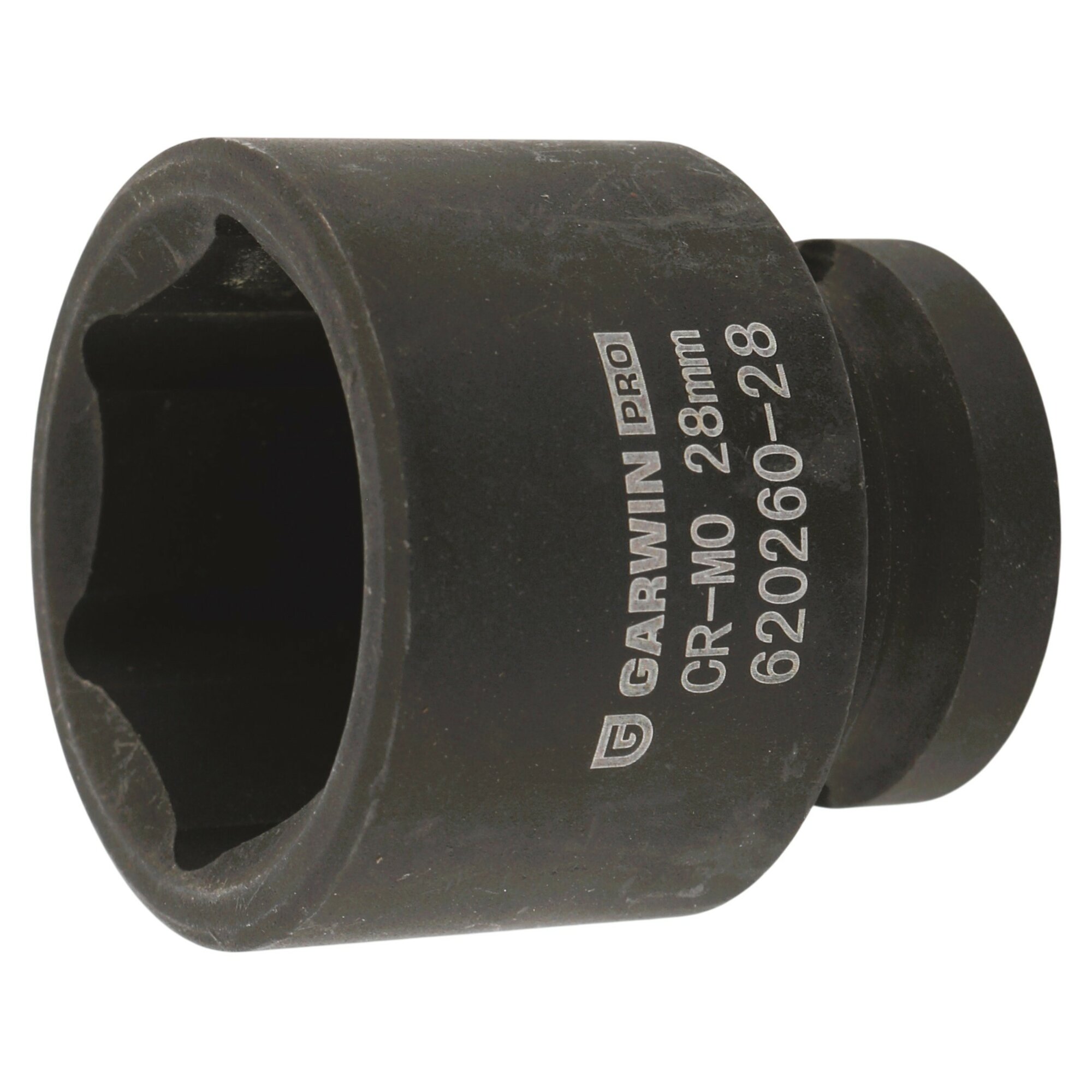 GARWIN PRO 620260-28 Головка, 1/2", 28 мм, торцевая, 6-гранная, ударная