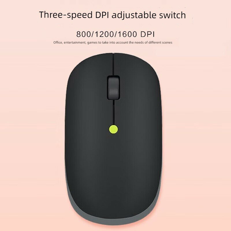 Беспроводная мышь ASUS Bean 2, 2.4 GHz, портативная, черный цвет