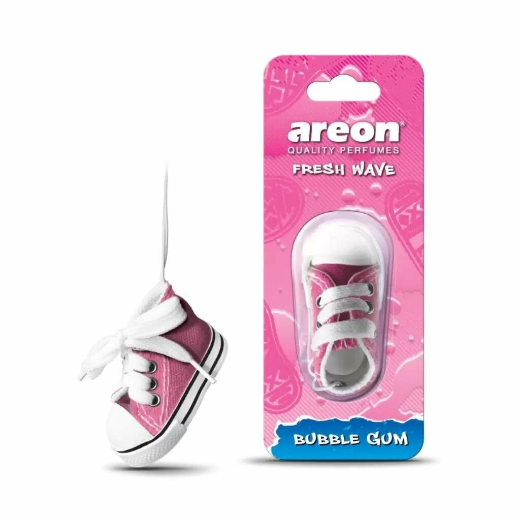 Ароматизатор в машину подвесной Areon Fresh Wave Бабл Гам, розовый бочонок для авто, парфюм для салона, артикул 704-KED-902