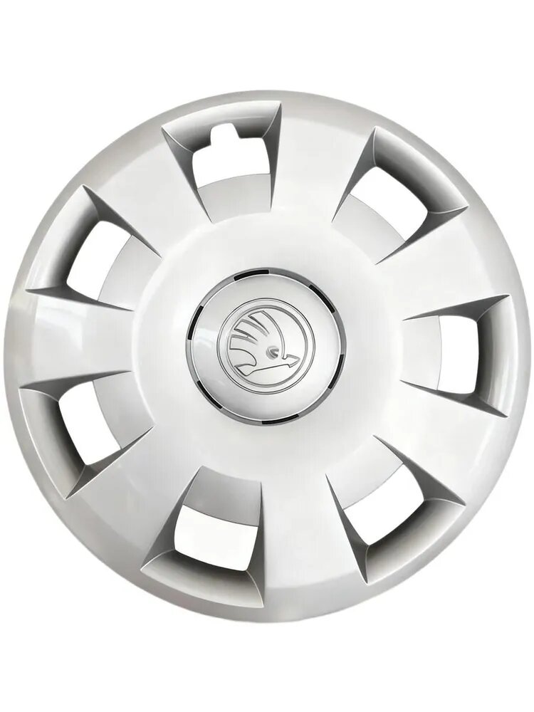 Колпаки на колеса 14 дюймов для Skoda Rapid, 4 шт. Пластиковые серебристые