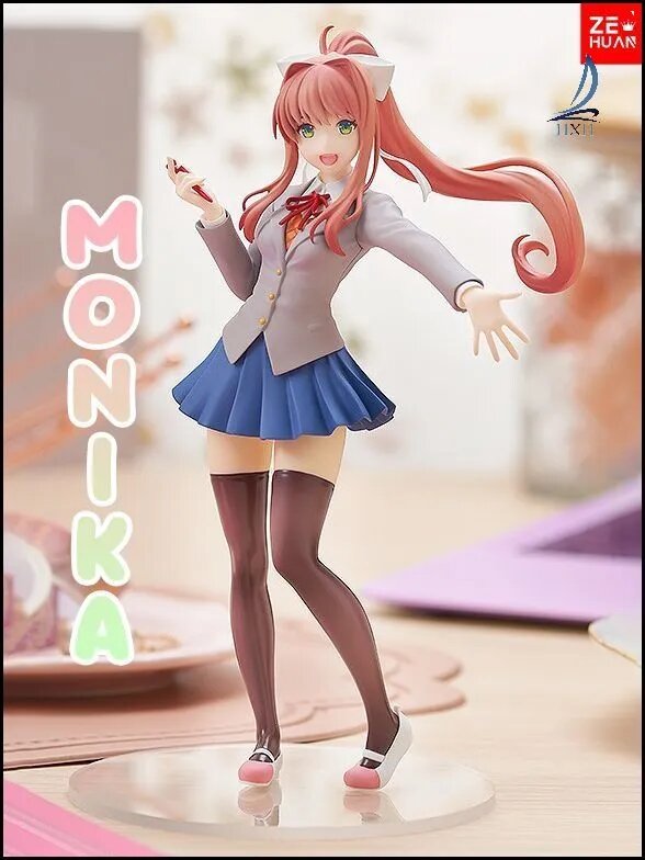Aниме фигурка Doki Doki Literature Club Моника / Monika 18cm Фигурка коллекционная из ПВХ