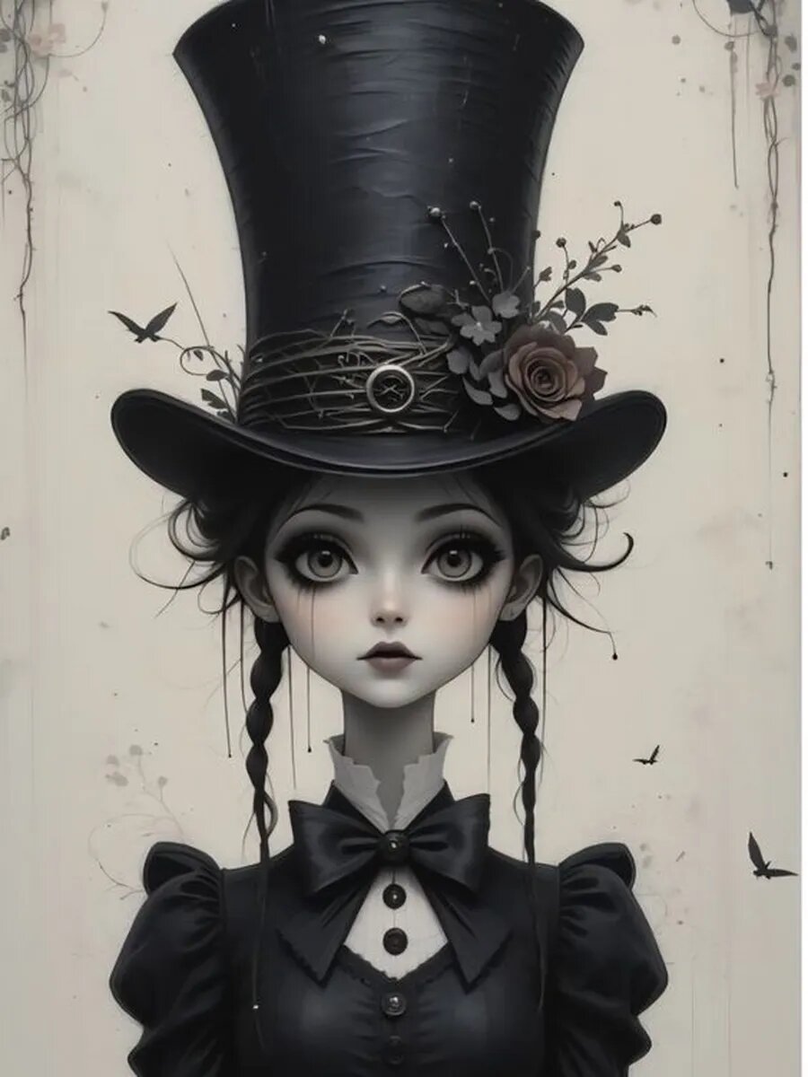 Картина интерьерная на холсте Алиса в Стране Чудес 40*50 см