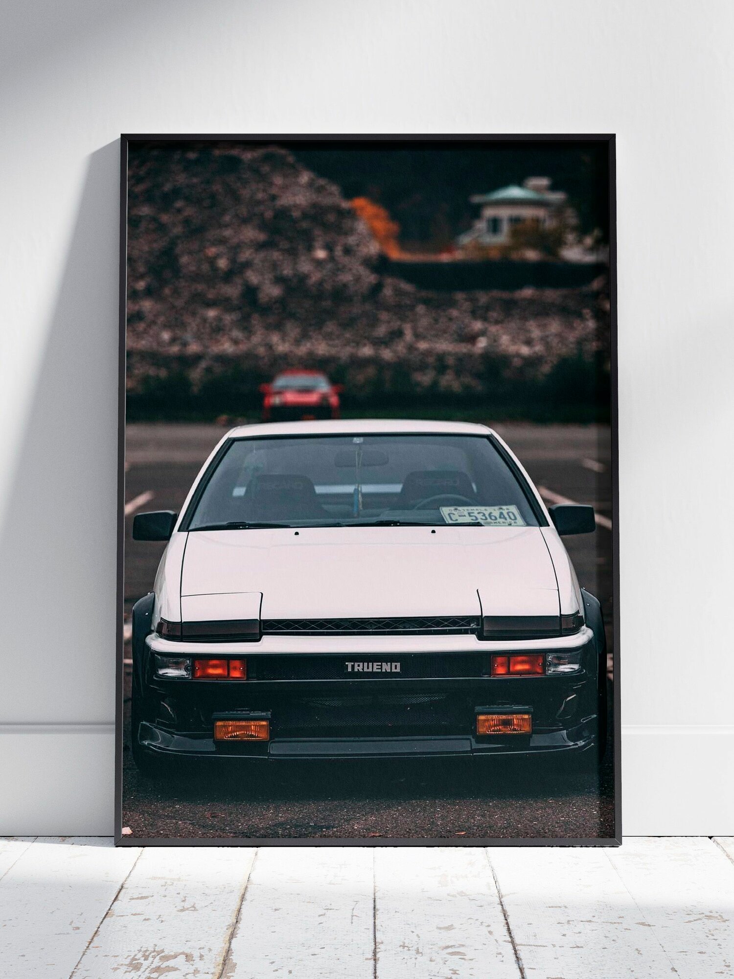 Плакат на стену для интерьера Авто и Мото (Тойота AE86 - Toyota AE86 2) - Постер по транспорту формата A3 (30x42 см)