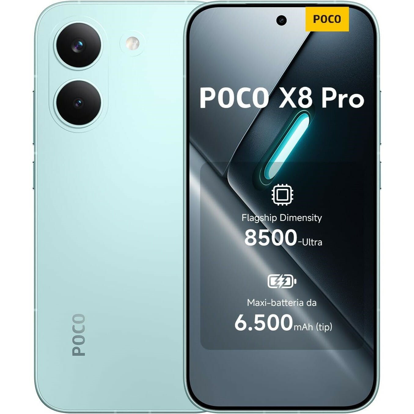 Смартфон Xiaomi Poco X8 Pro 12/512 ГБ Ростест/ЕАС, NFC, Dual nano SIM, зеленый