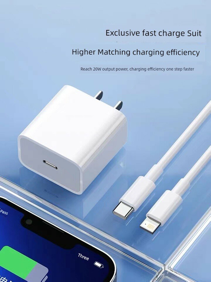 Белый кабель 1 метр с быстрой зарядкой PD USB-C к Lightning для iPhone 14/15 серии, комплект из 2 шт.