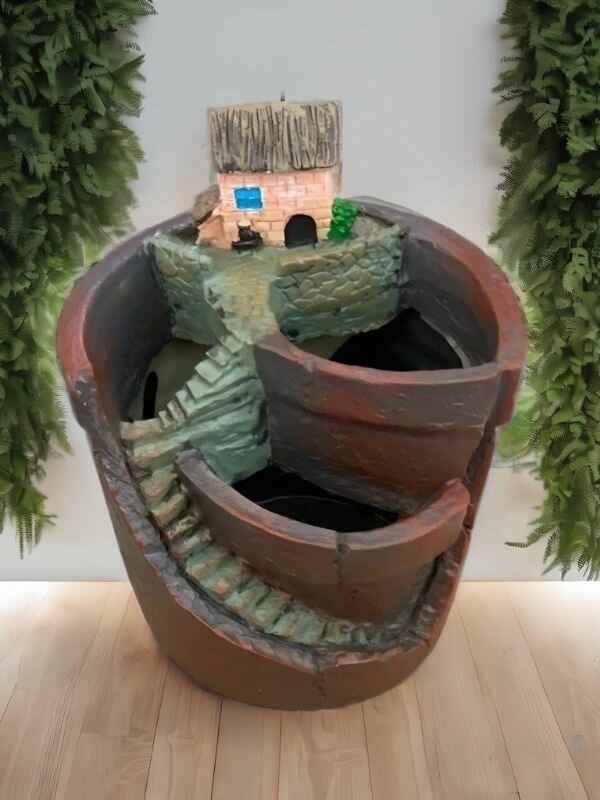 Вазон 22 см, цвет коричневый