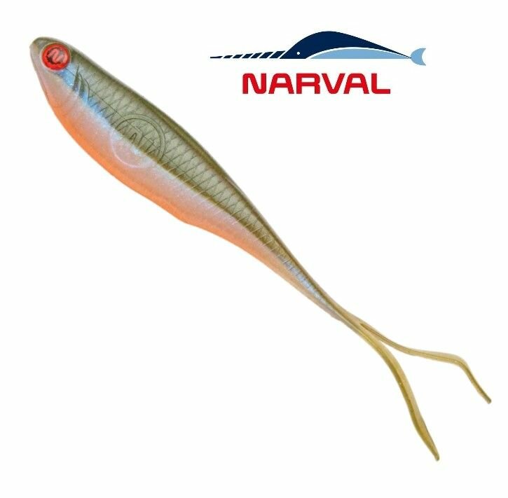 Приманка силиконовая Narval Fishing Maxlug 22cm цв. #008-Smoky Fish / Слаг Нарвал Макслаг для рыбалки на судака, щуку