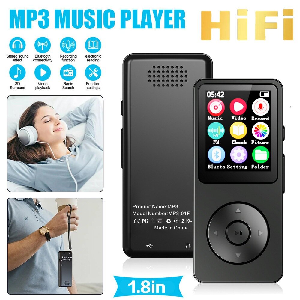 Спортивный музыкальный плеер MP3/MP4 Walkman Bluetooth музыкальный плеер Интеллектуальная запись электронная книга