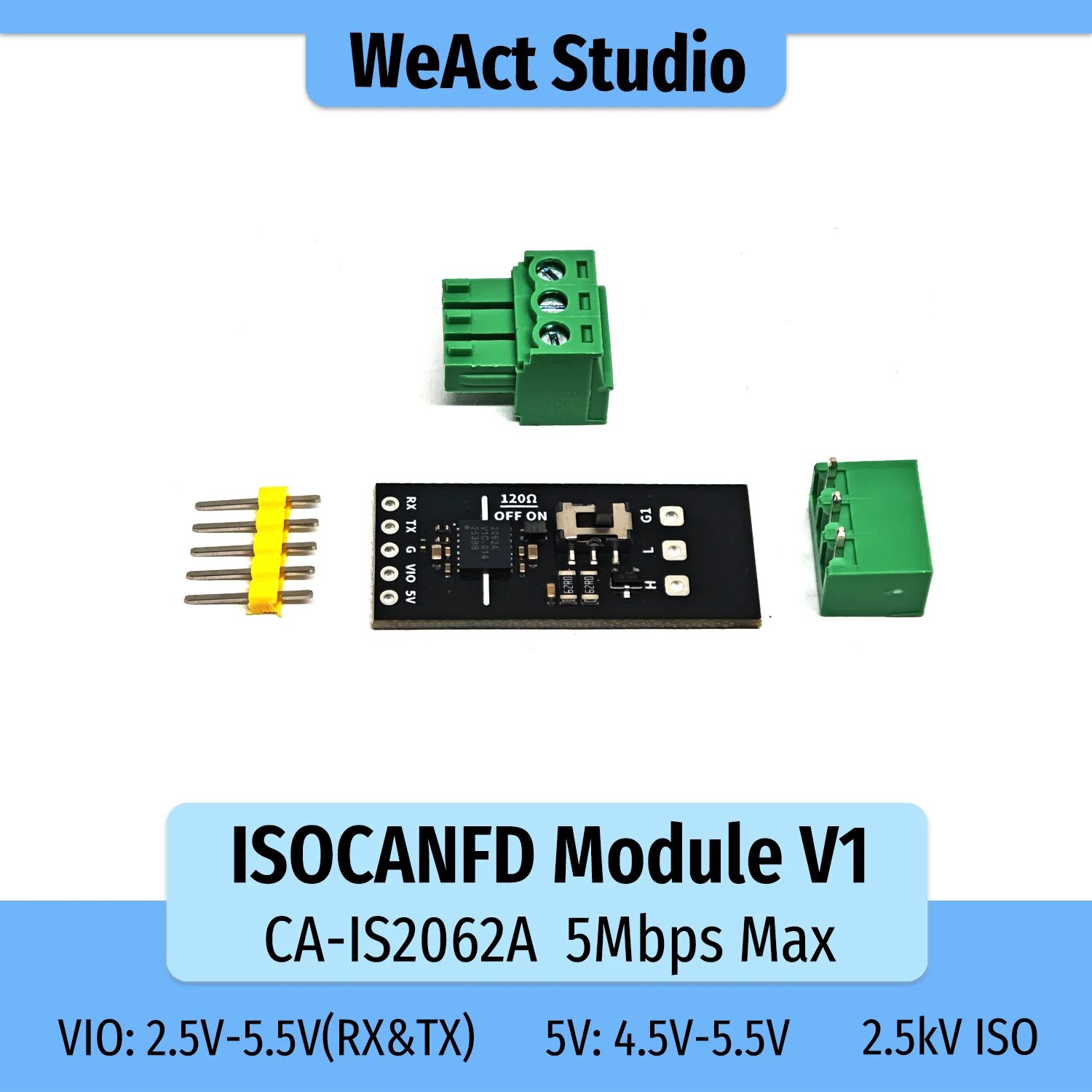 WeAct Studio CA-IS2062A ISO CAN Модуль