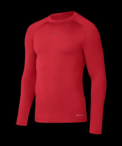 Джемпер компрессионный утепленный Jogel CAMP PerFormDRY Baselayer Top Warm, красный, р. YXL